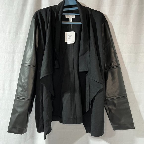 Rafaella | Jackets & Coats | Nwt Womens Rafaella Vegan Leather Ponte ...